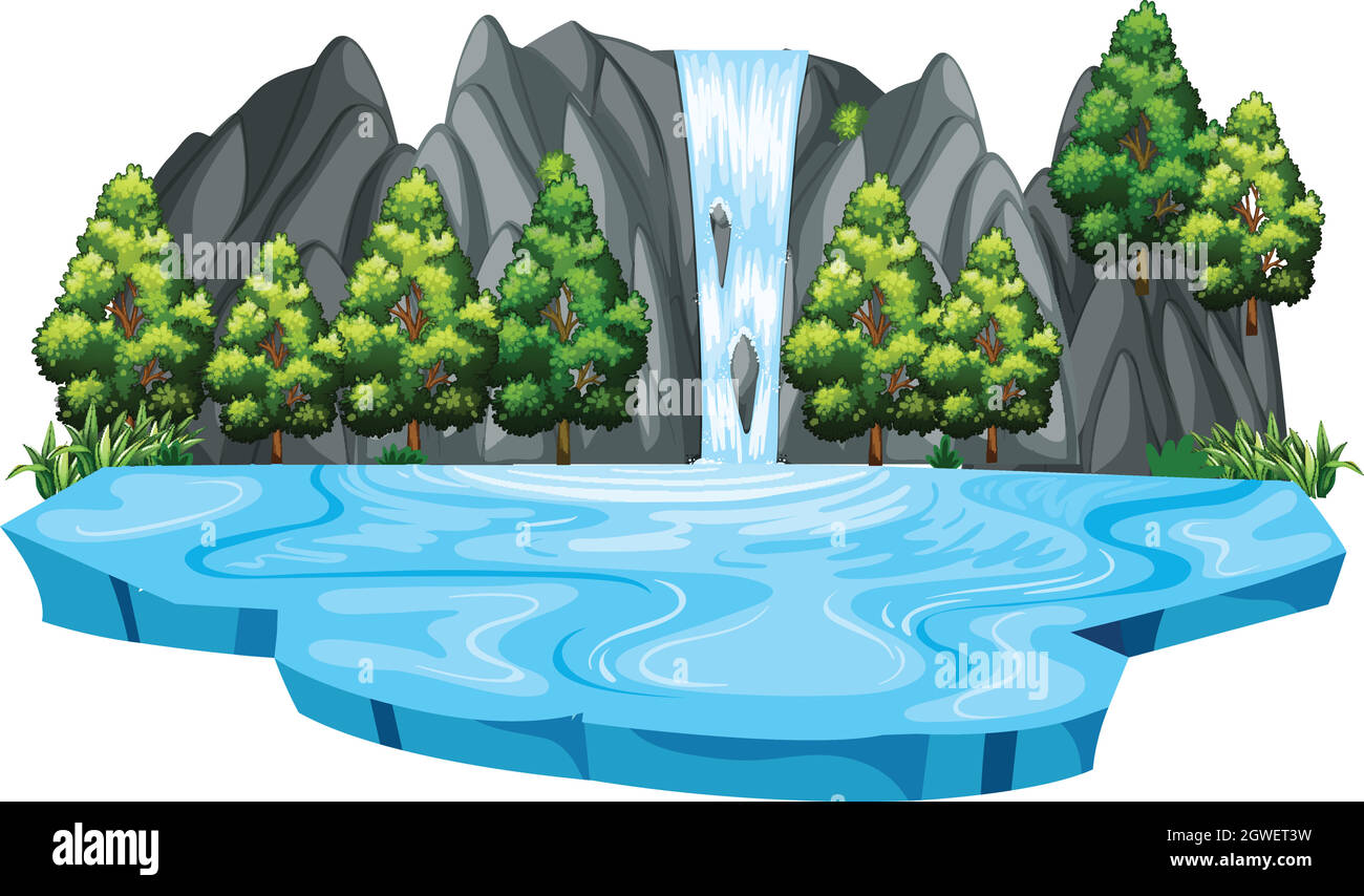 Spring in water Stock Vector Images - Alamy