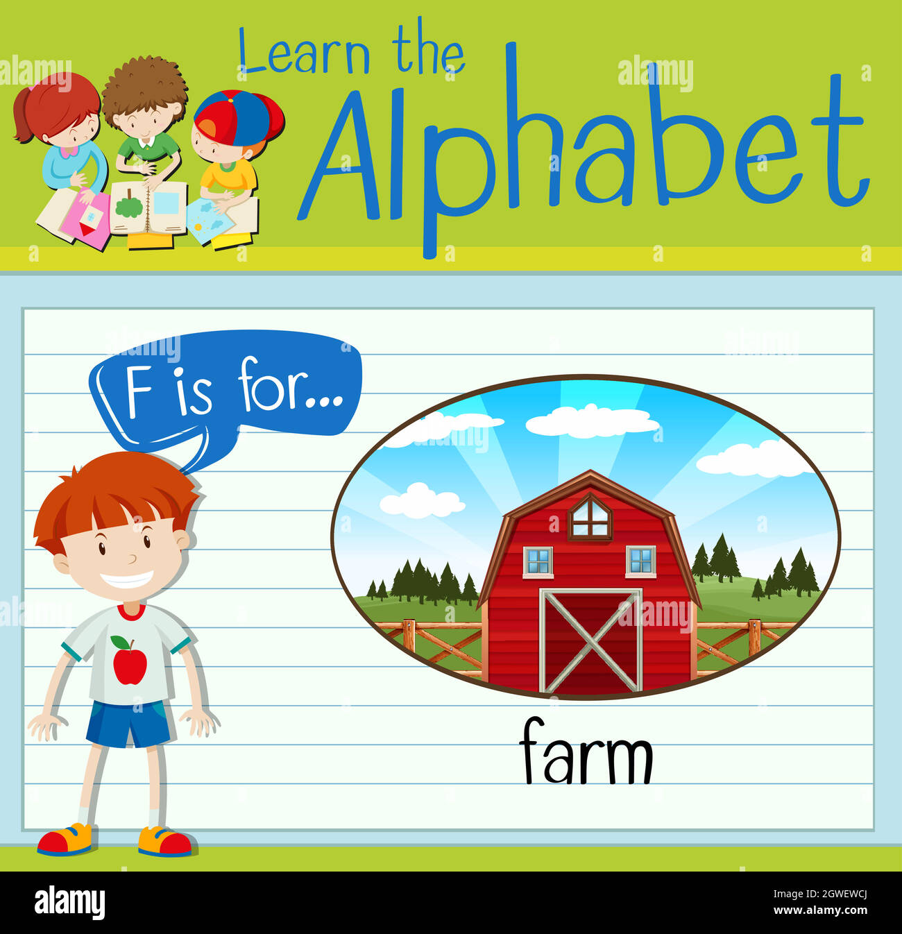 English farm field Stock Vector Images - Alamy