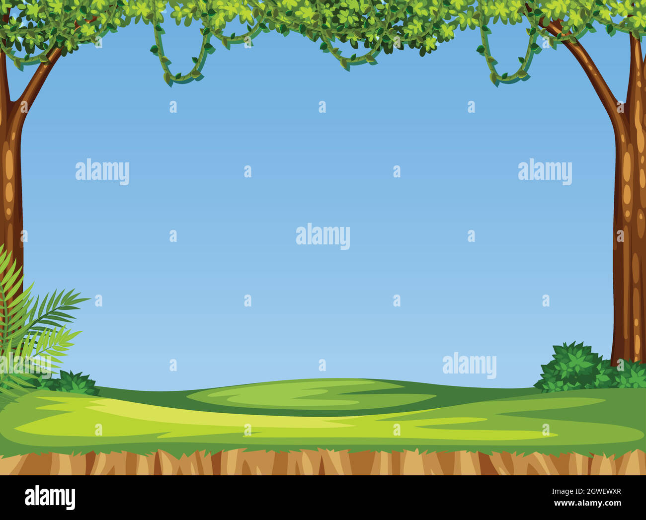 A simple nature scene Stock Vector Image & Art - Alamy