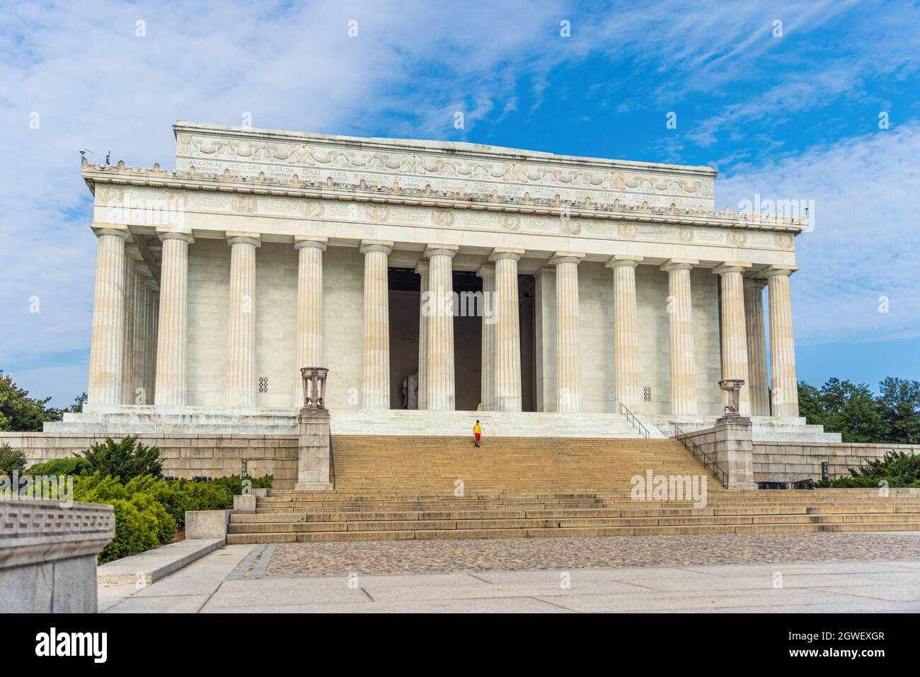Washington dc lincoln memorial stairs hi-res stock photography and ...