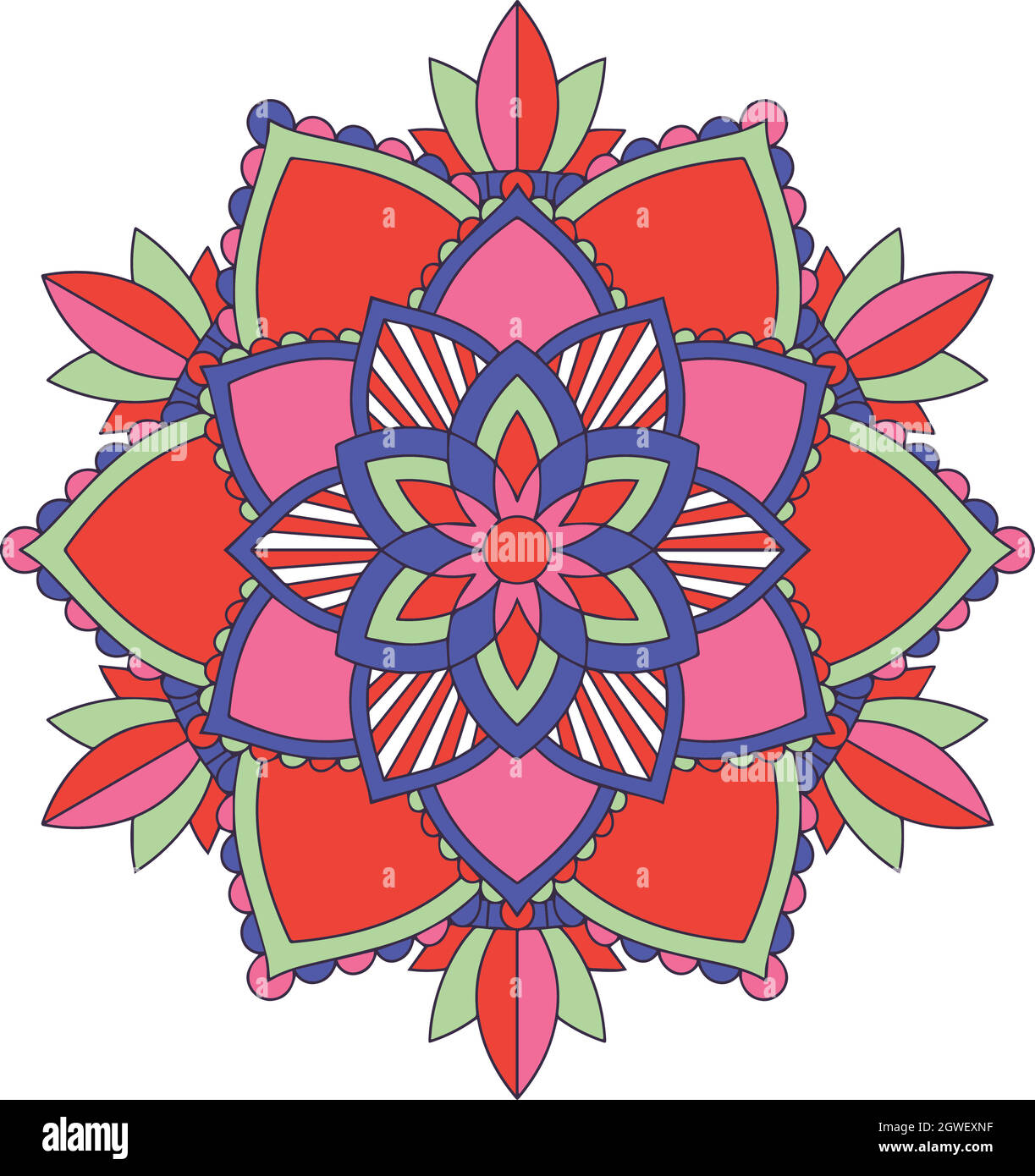 Mandala patterns on isolated background Stock Vector Image & Art - Alamy