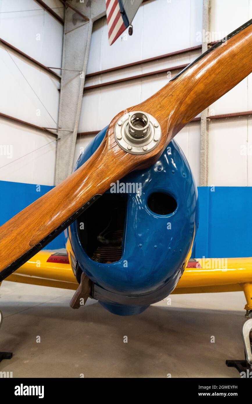 A Fairchild PT-19 U.S. Army Air Corps pilot trainer from WW II in the ...