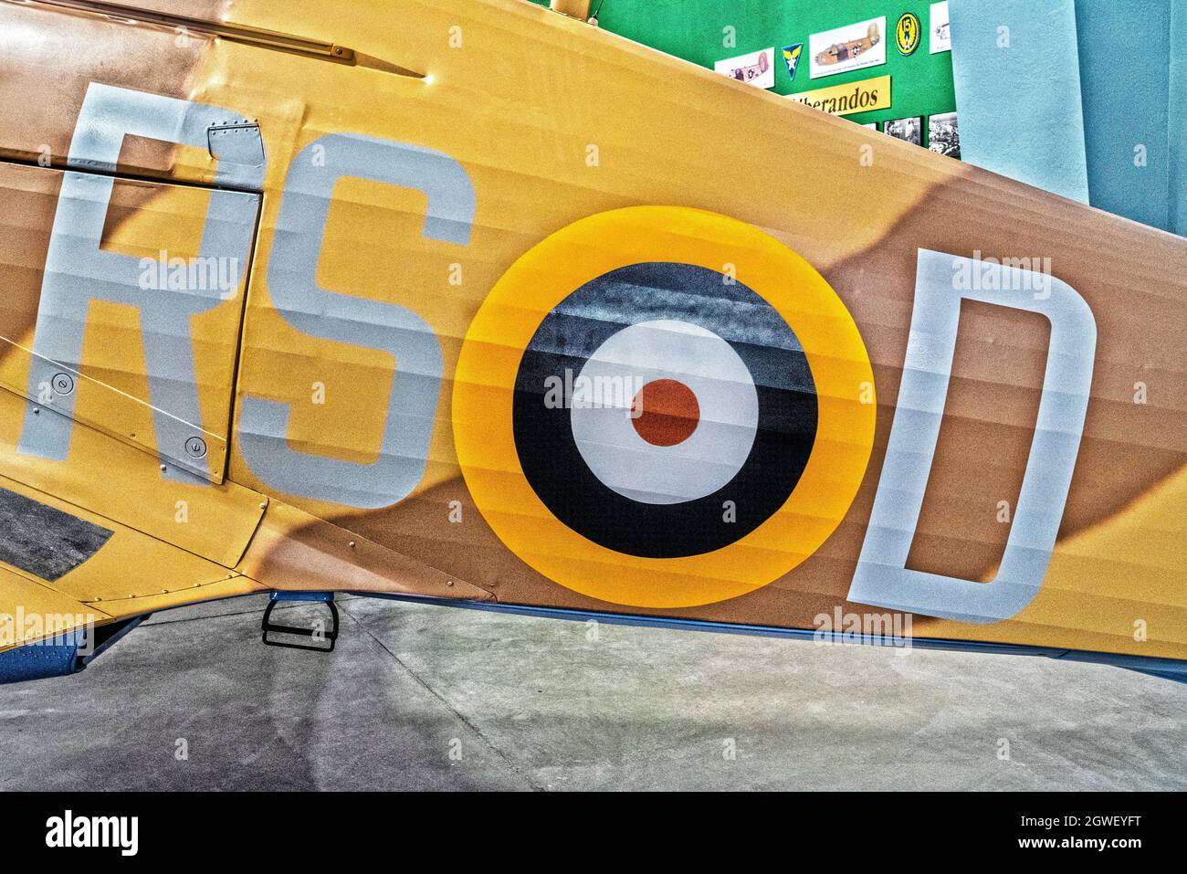 A Hawker Hurricane Mk. II Royal Air Force fighter plane in the Pima Air ...