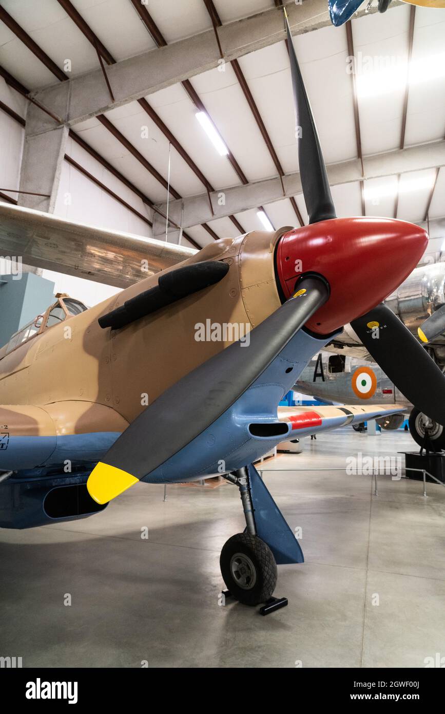 A Hawker Hurricane Mk. II Royal Air Force fighter plane in the Pima Air ...