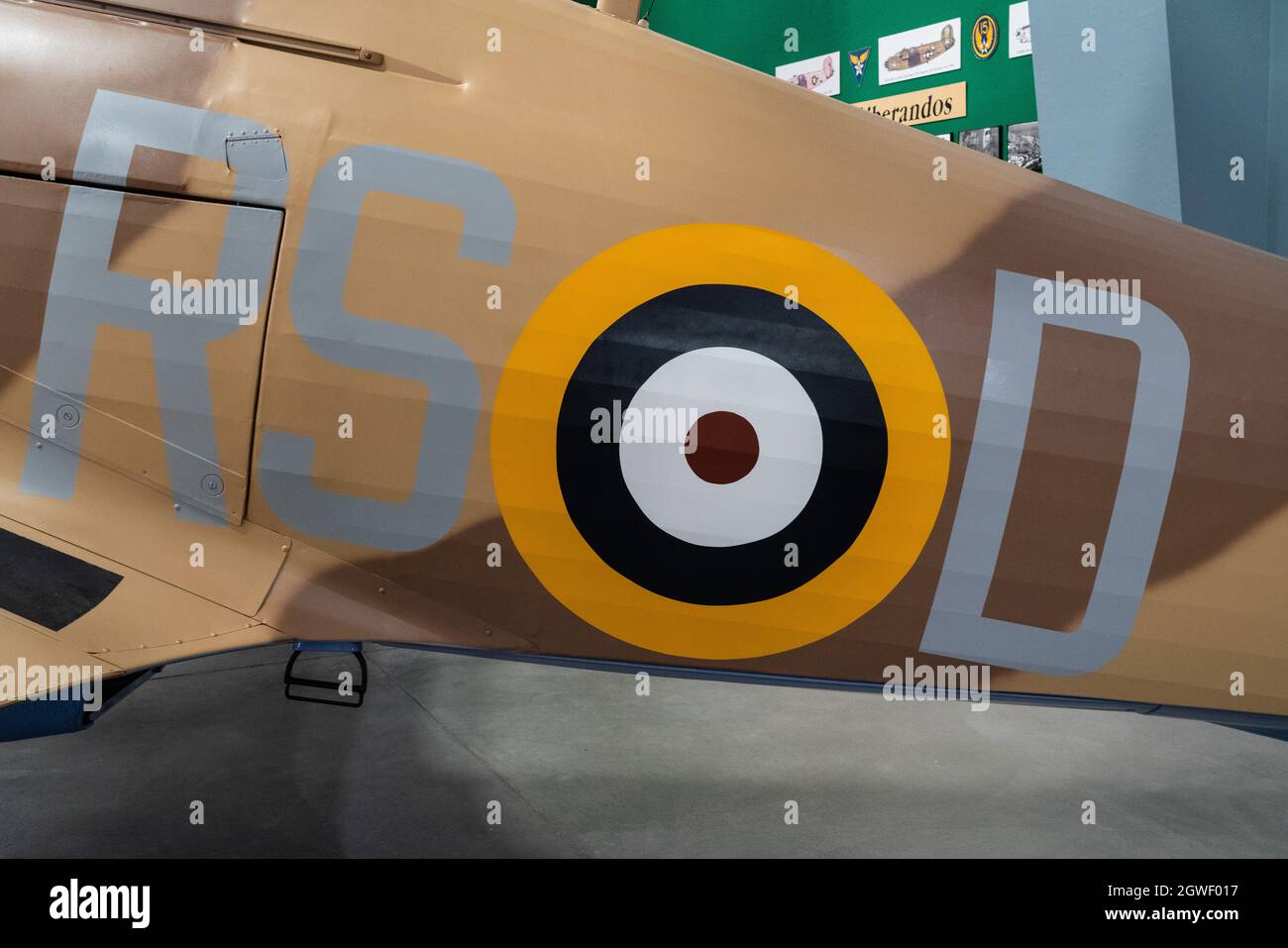 A Hawker Hurricane Mk. II Royal Air Force fighter plane in the Pima Air ...
