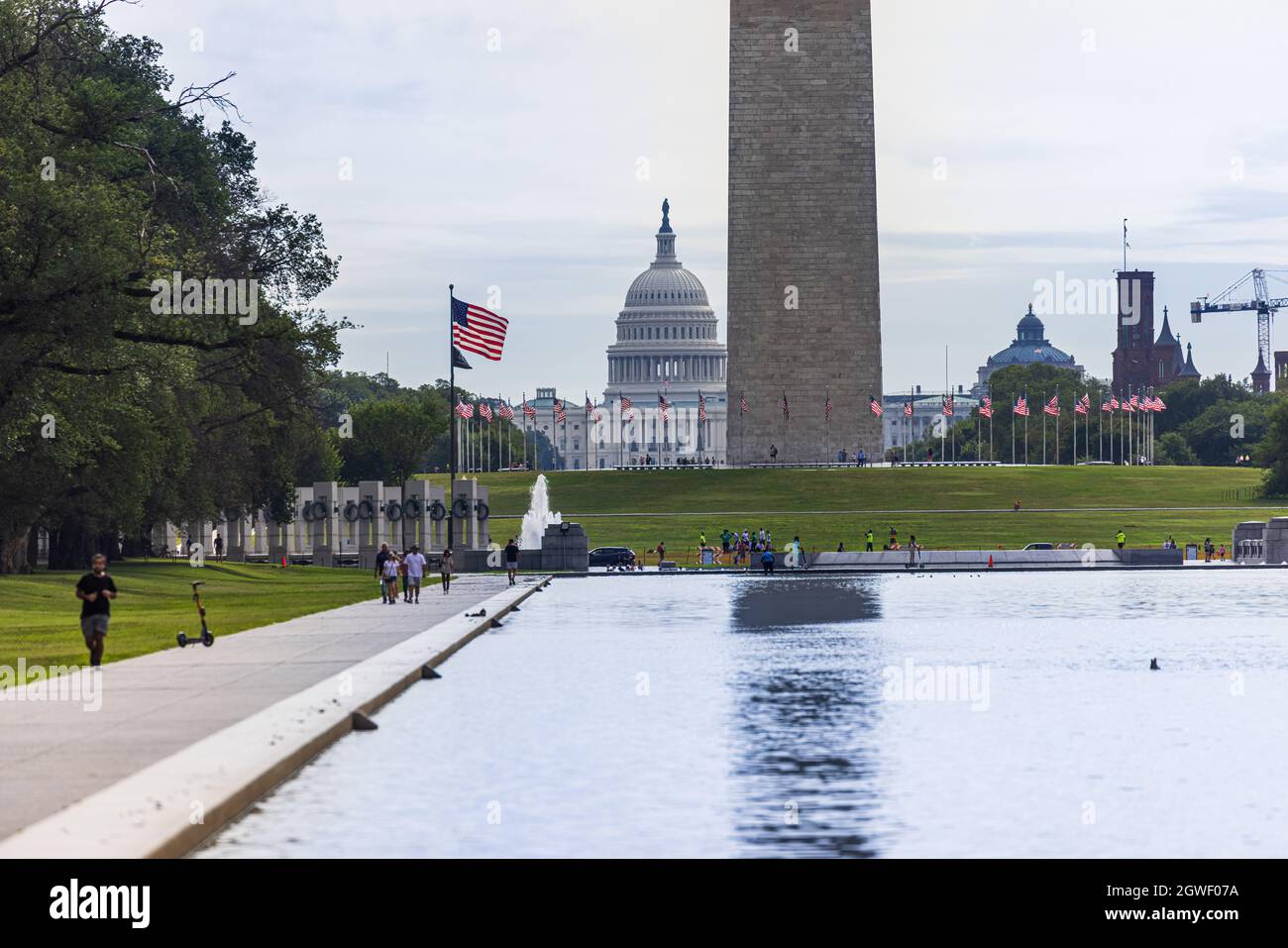 WASHINGTON DC, USA - AUGUST 15, 2021: The Capitol Building, an American ...