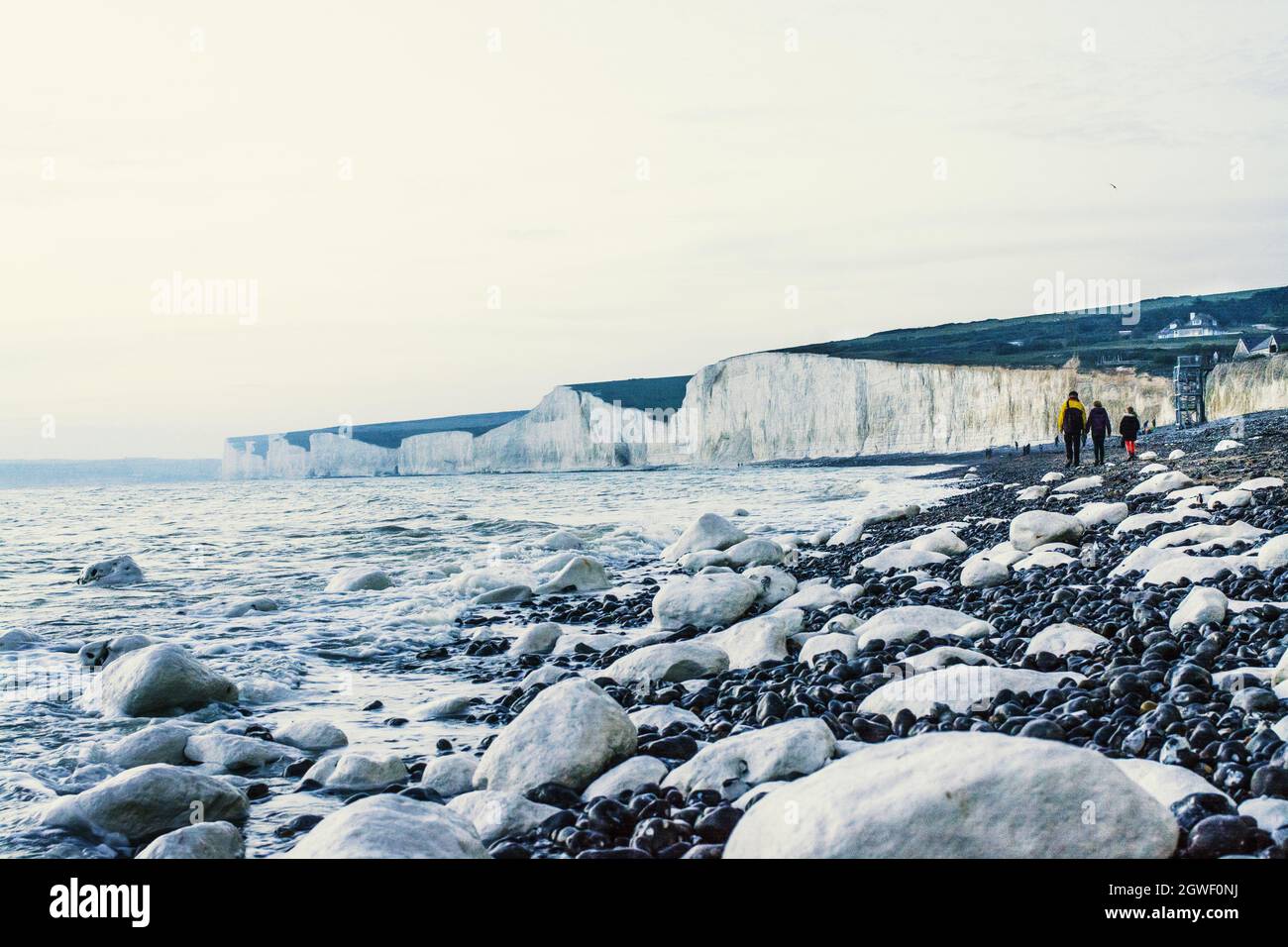 Seven Sisters cliffs in UK on the English Channel coast Stock Photo - Alamy