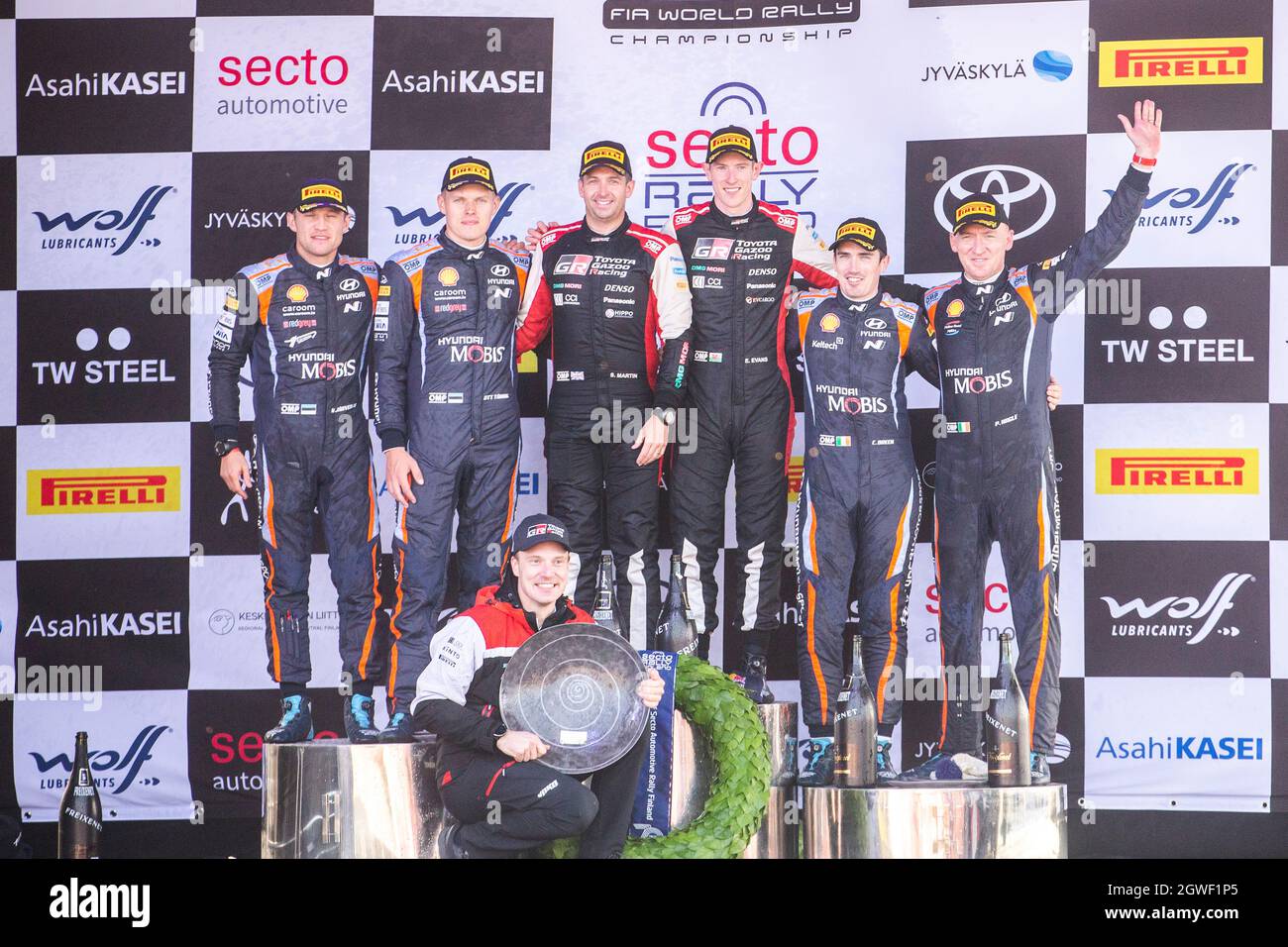 podium, portrait during the 2021 Rally Finland, 10th round of the 2021 ...