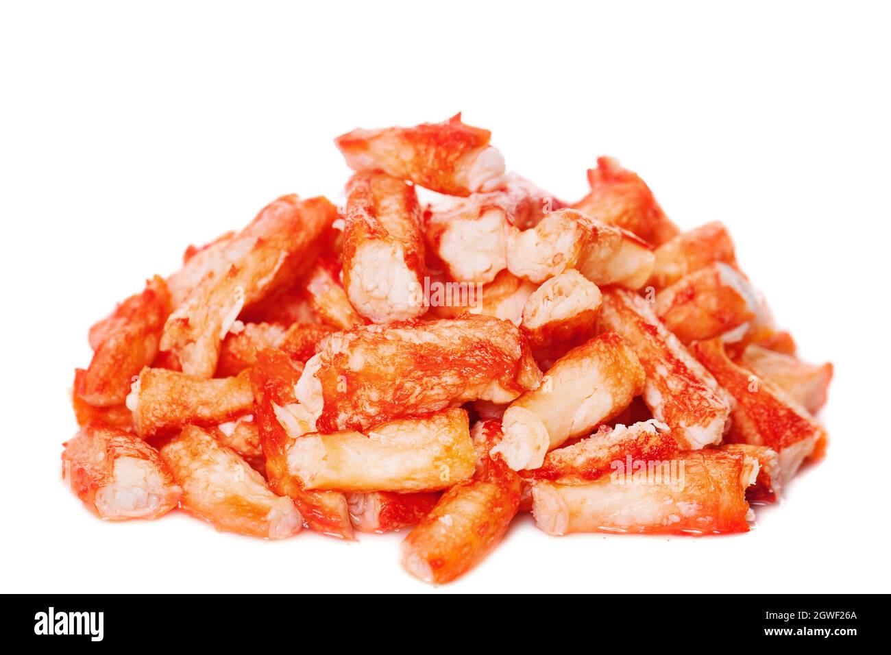 Pile of fresh steamed crab meat without shell and ready to eat Stock ...