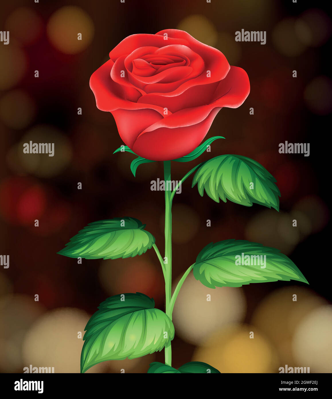 Red rose Stock Vector Images - Alamy