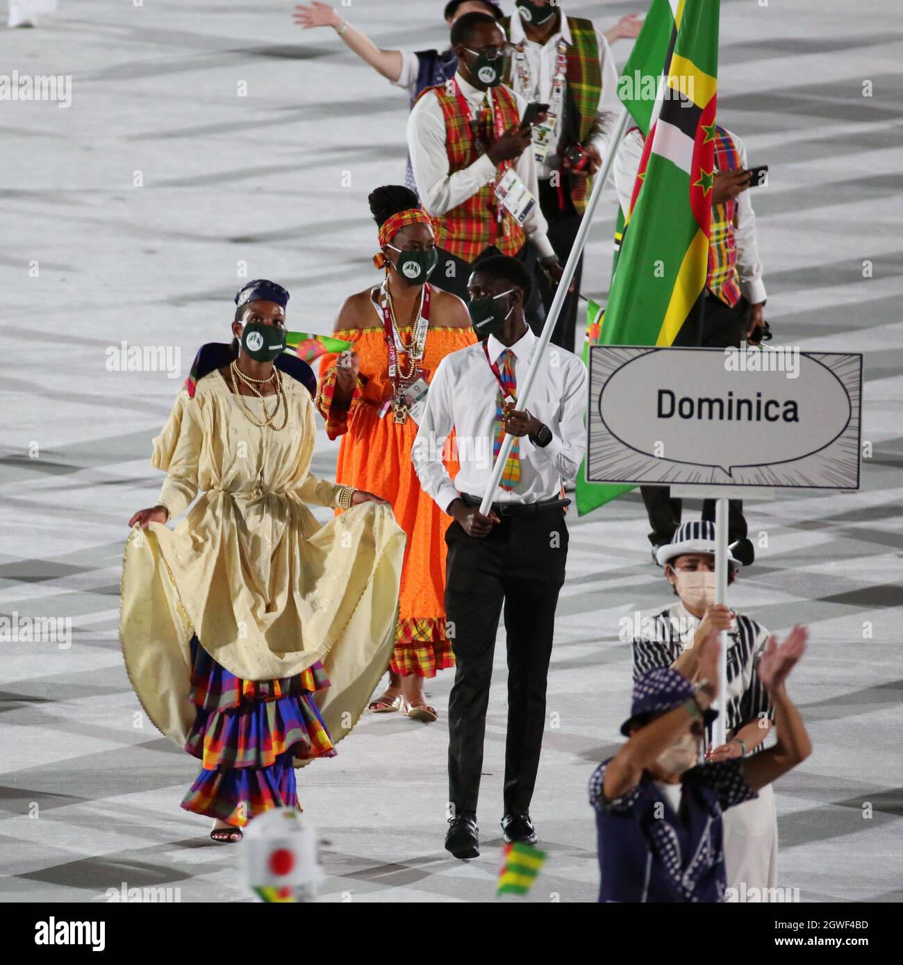 JULY 23rd, 2021 - TOKYO, JAPAN: Dominica's flag bearers Thea LaFond and ...