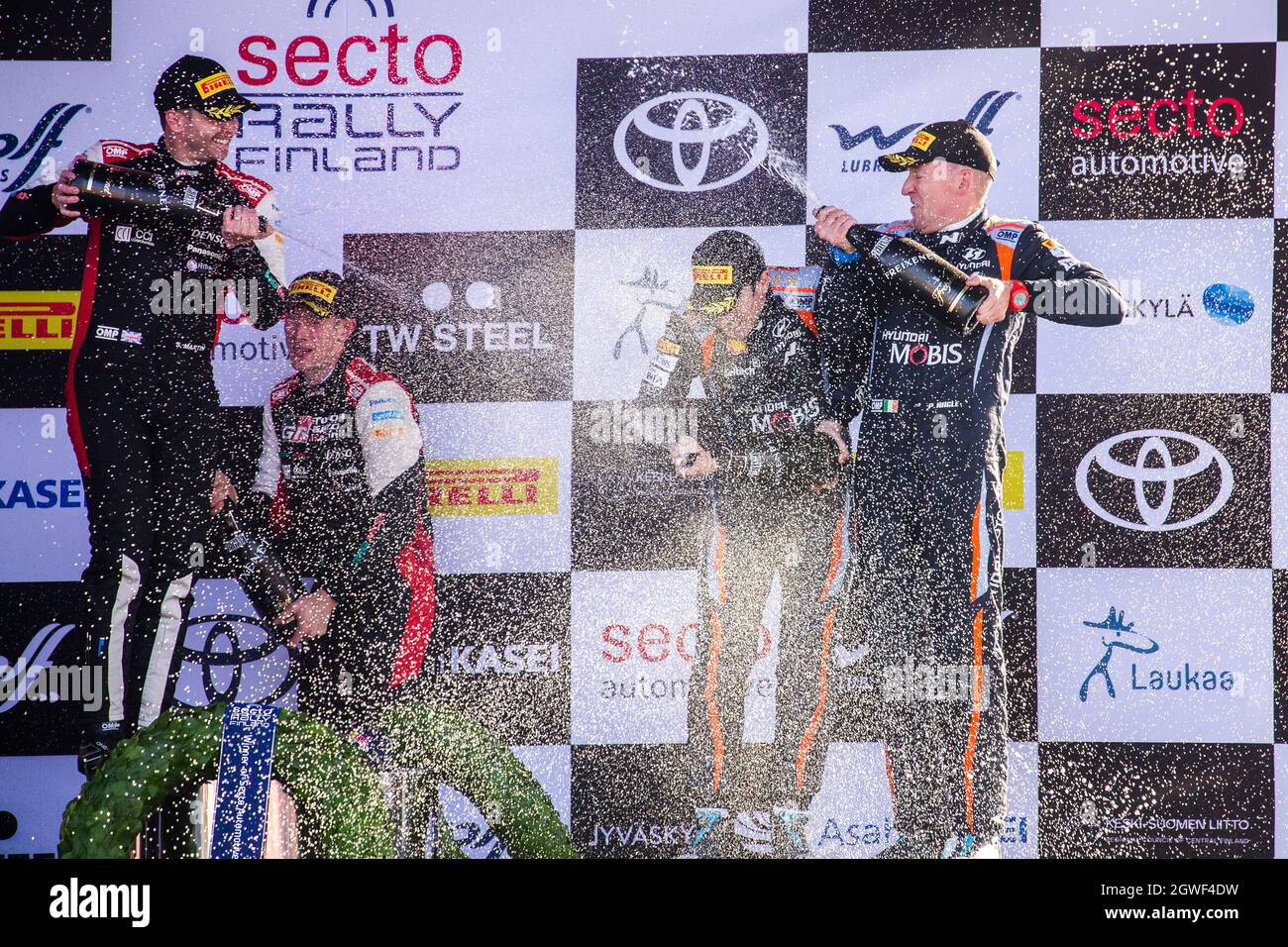 podium, portrait during the 2021 Rally Finland, 10th round of the 2021 ...