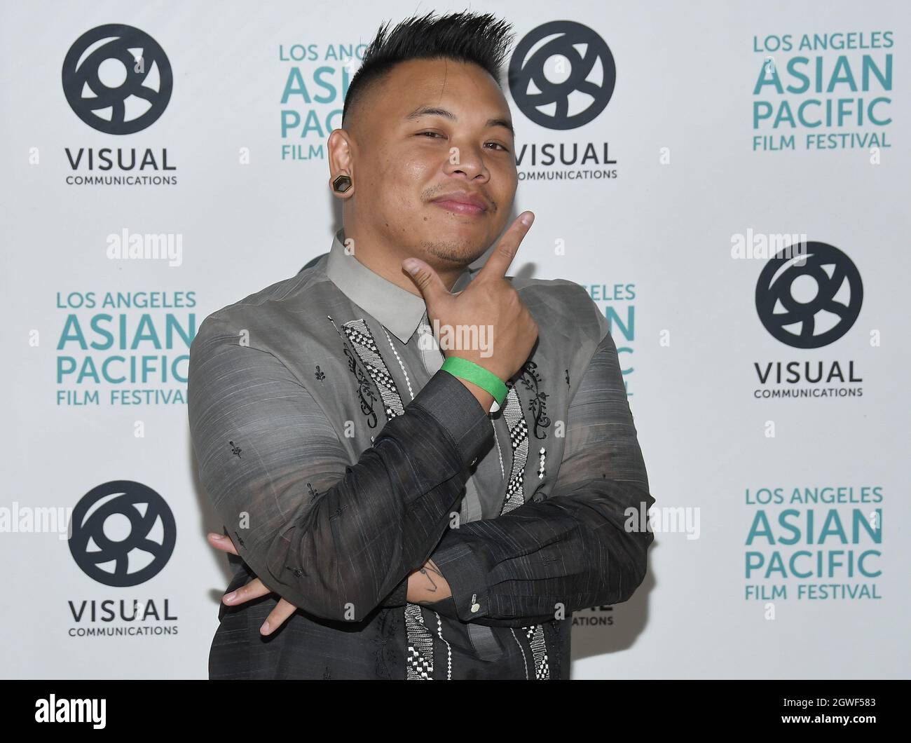 AJ Rafael arrives at the 2021 Los Angeles Asian Pacific Film Festival ...