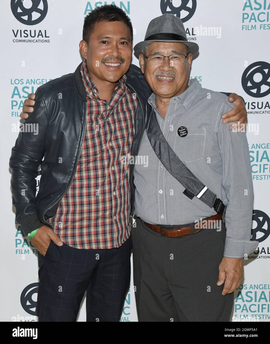(L-R) Darion Basco and Dad Darius Basco arrives at the 2021 Los Angeles ...