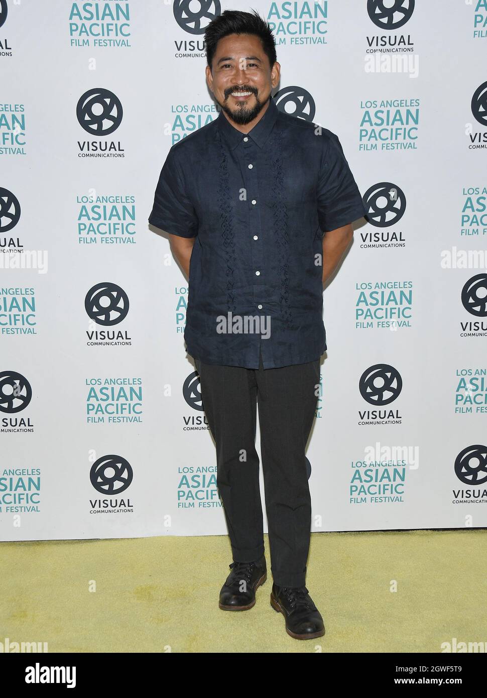 Dion Basco arrives at the 2021 Los Angeles Asian Pacific Film Festival ...