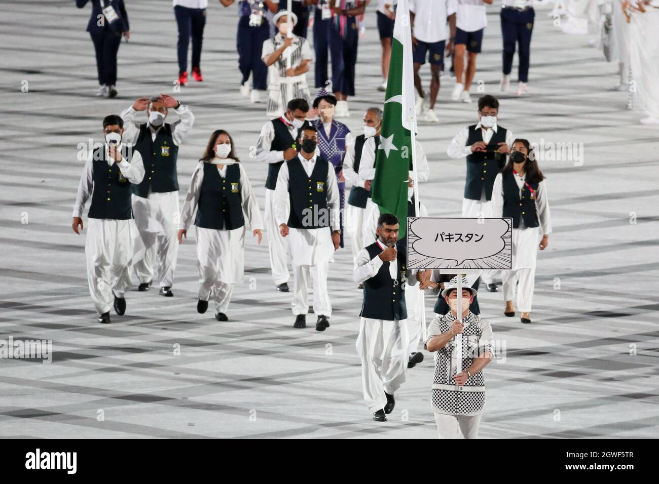 JULY 23rd, 2021 - TOKYO, JAPAN: Pakistan's flag bearers Mahoor Shahzad ...