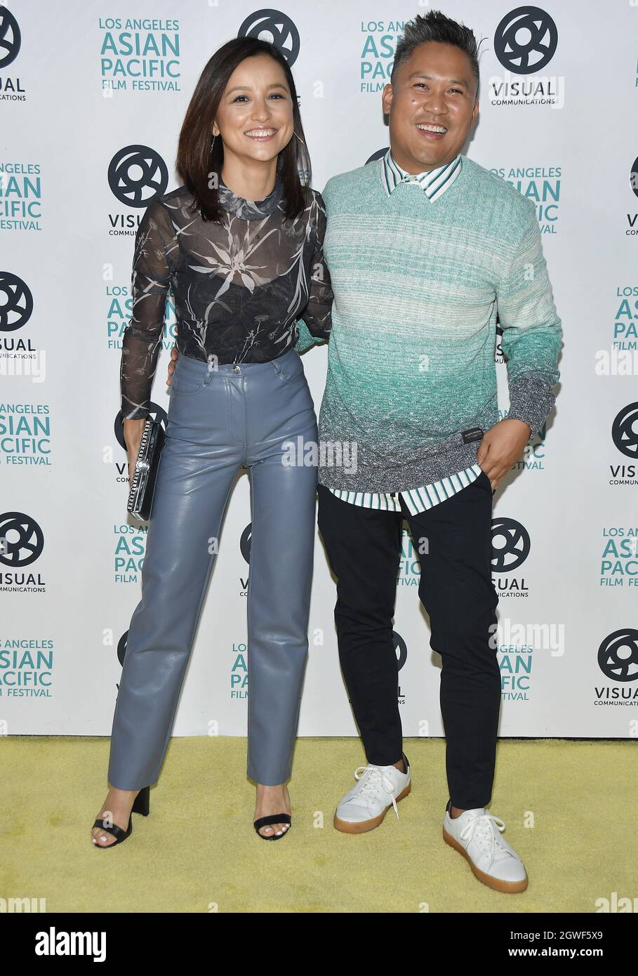 (L-R) Alice Rehemutula and Dante Basco arrives at the 2021 Los Angeles ...