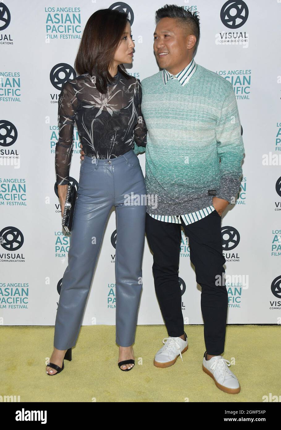(L-R) Alice Rehemutula and Dante Basco arrives at the 2021 Los Angeles ...