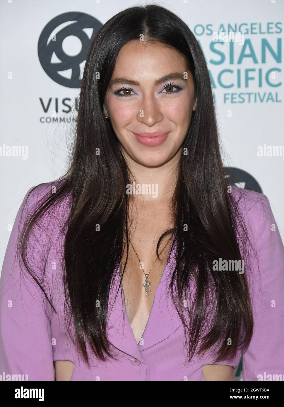 Madeleine Humphries arrives at the 2021 Los Angeles Asian Pacific Film ...