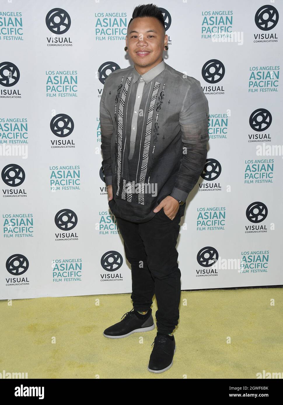 AJ Rafael arrives at the 2021 Los Angeles Asian Pacific Film Festival ...