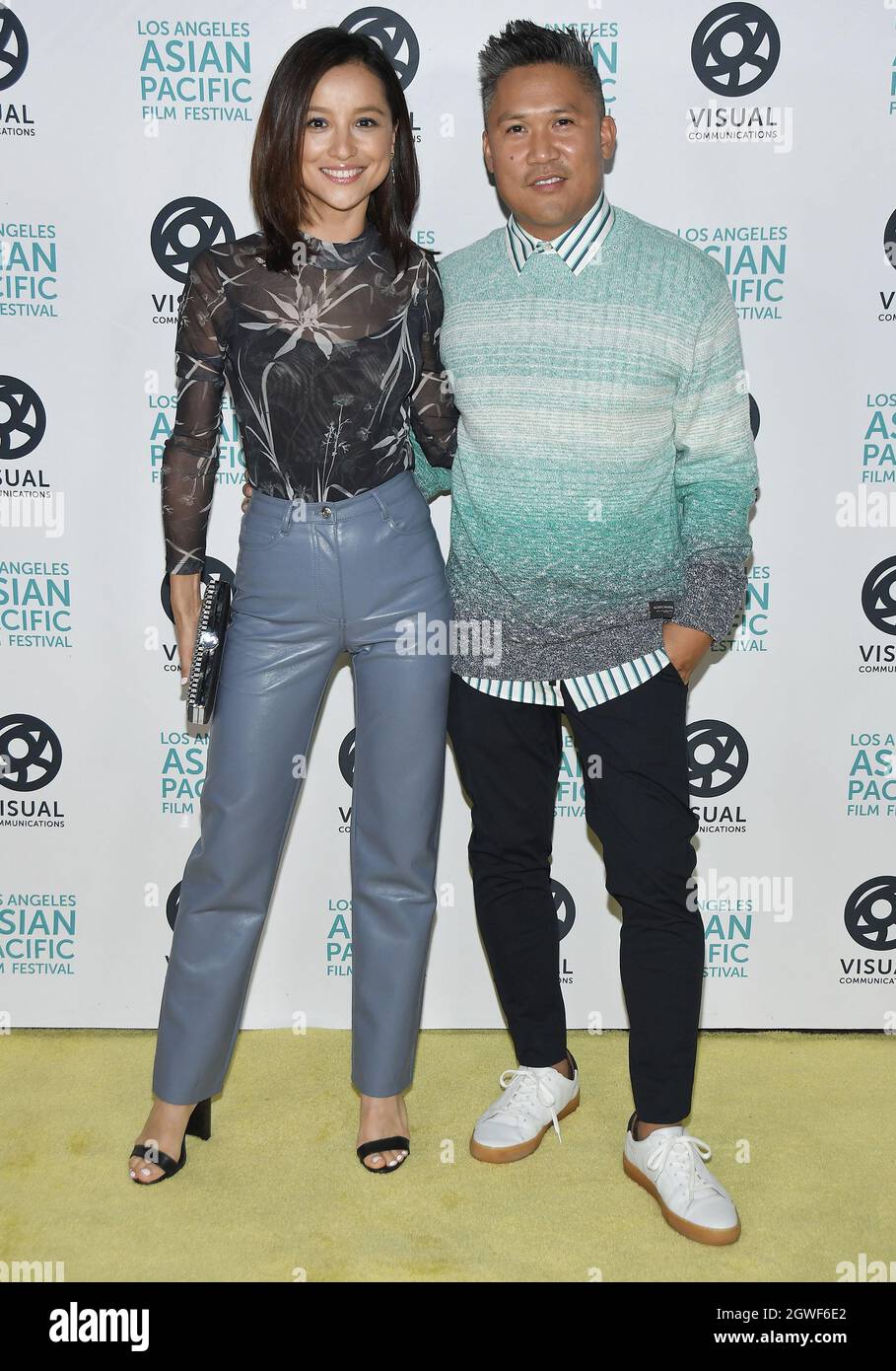 (L-R) Alice Rehemutula and Dante Basco arrives at the 2021 Los Angeles ...