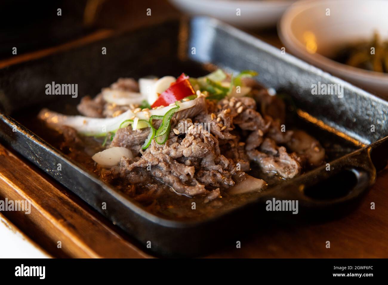 Korean beef bulgogi hi-res stock photography and images - Alamy