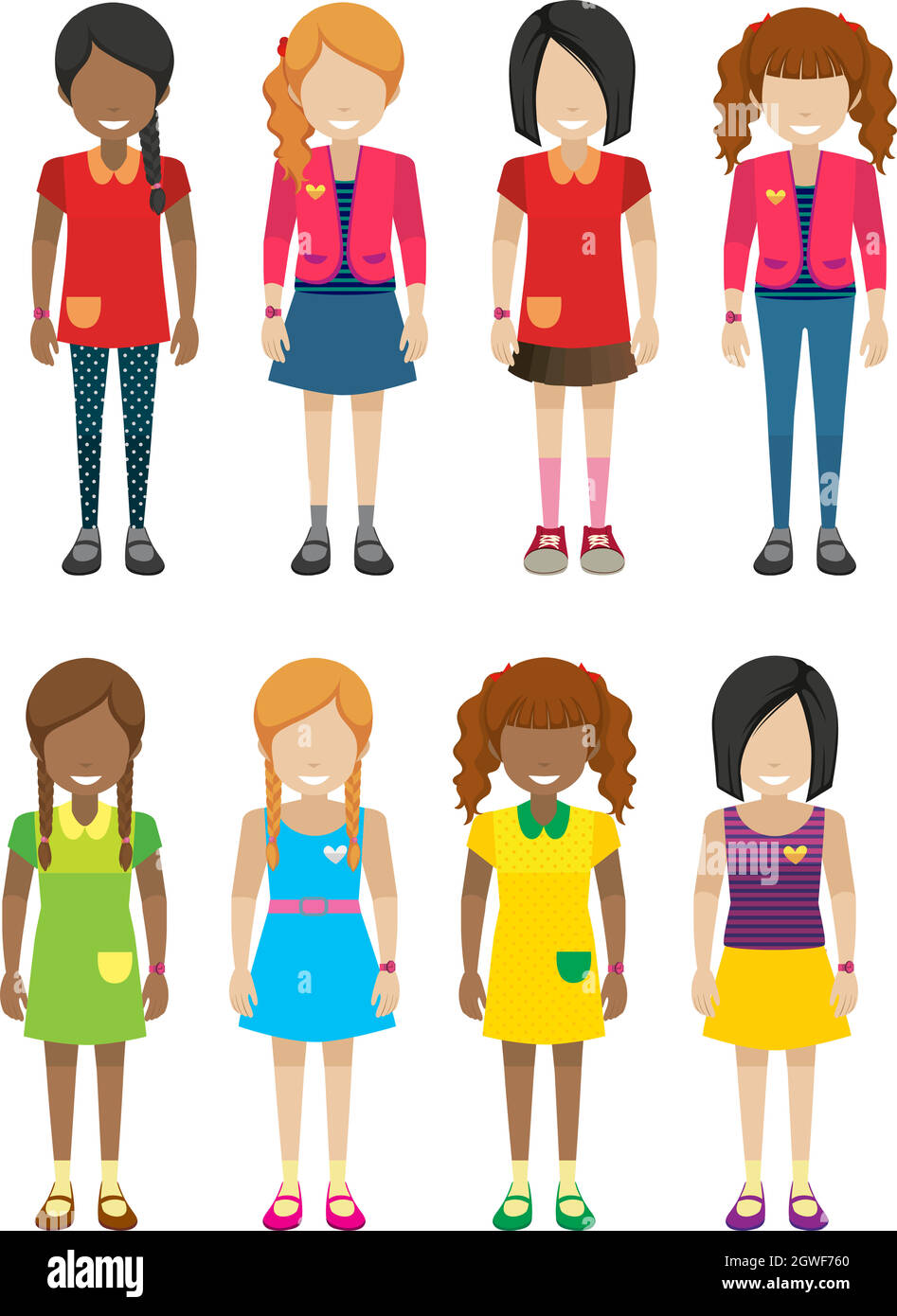 Girls without clothes or underwear Cut Out Stock Images & Pictures - Alamy