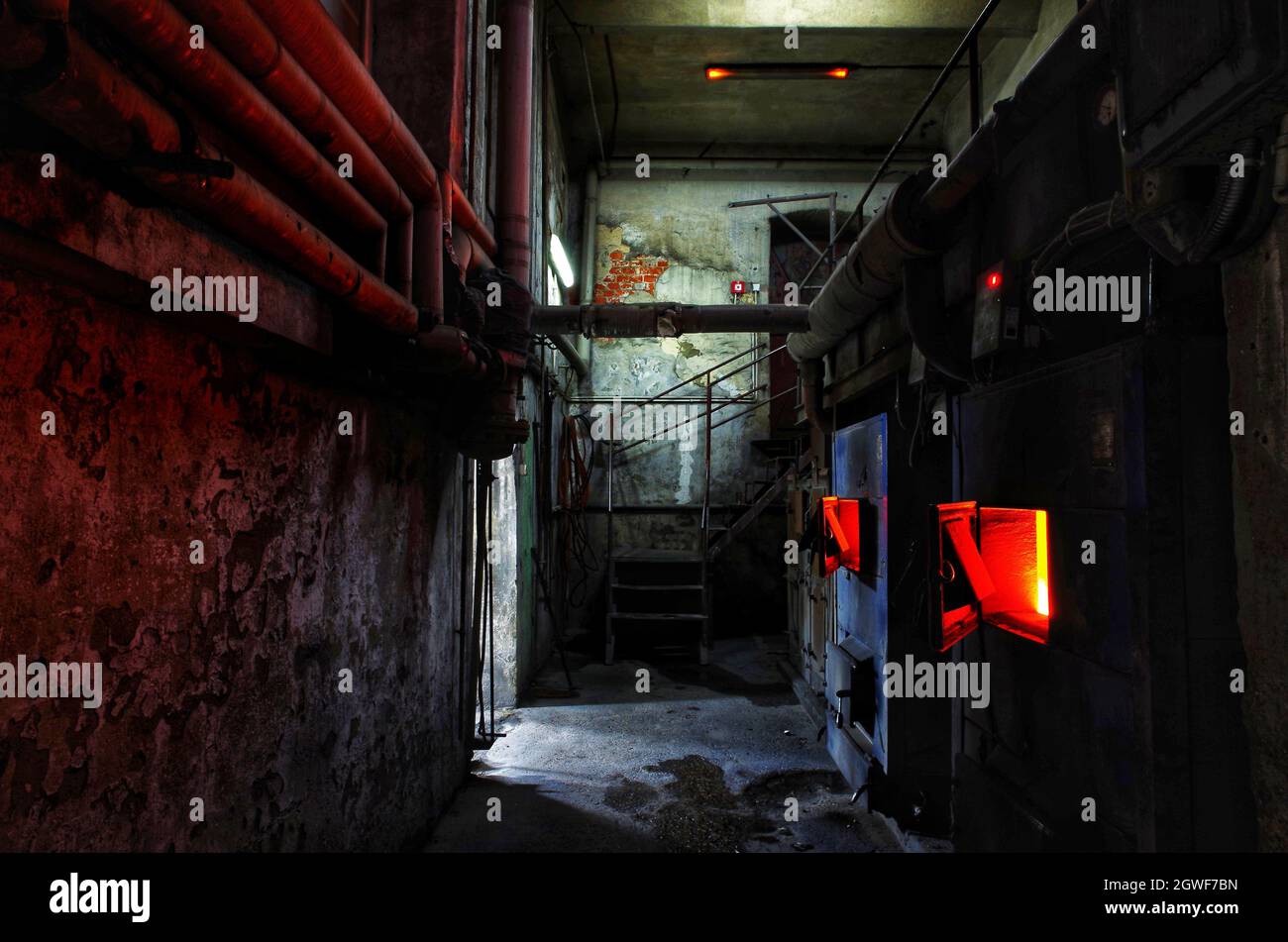 Interior Of Factory Building Stock Photo - Alamy