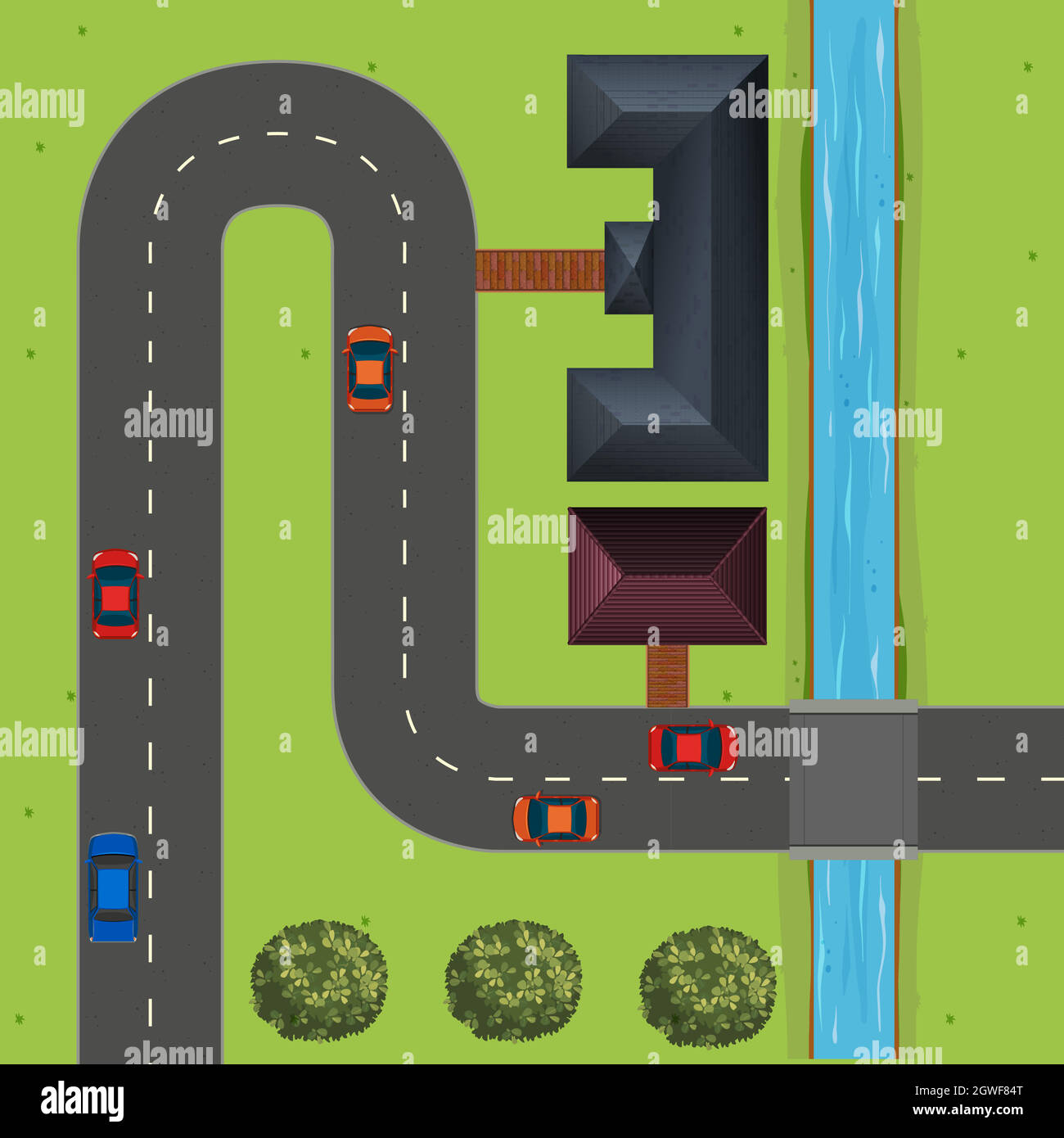 Full car park Stock Vector Images - Alamy