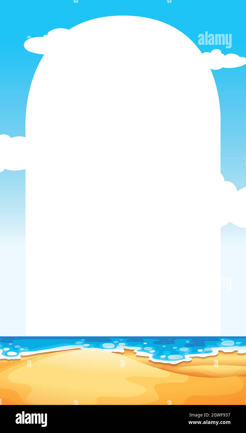 Summer border square Stock Vector Images - Alamy