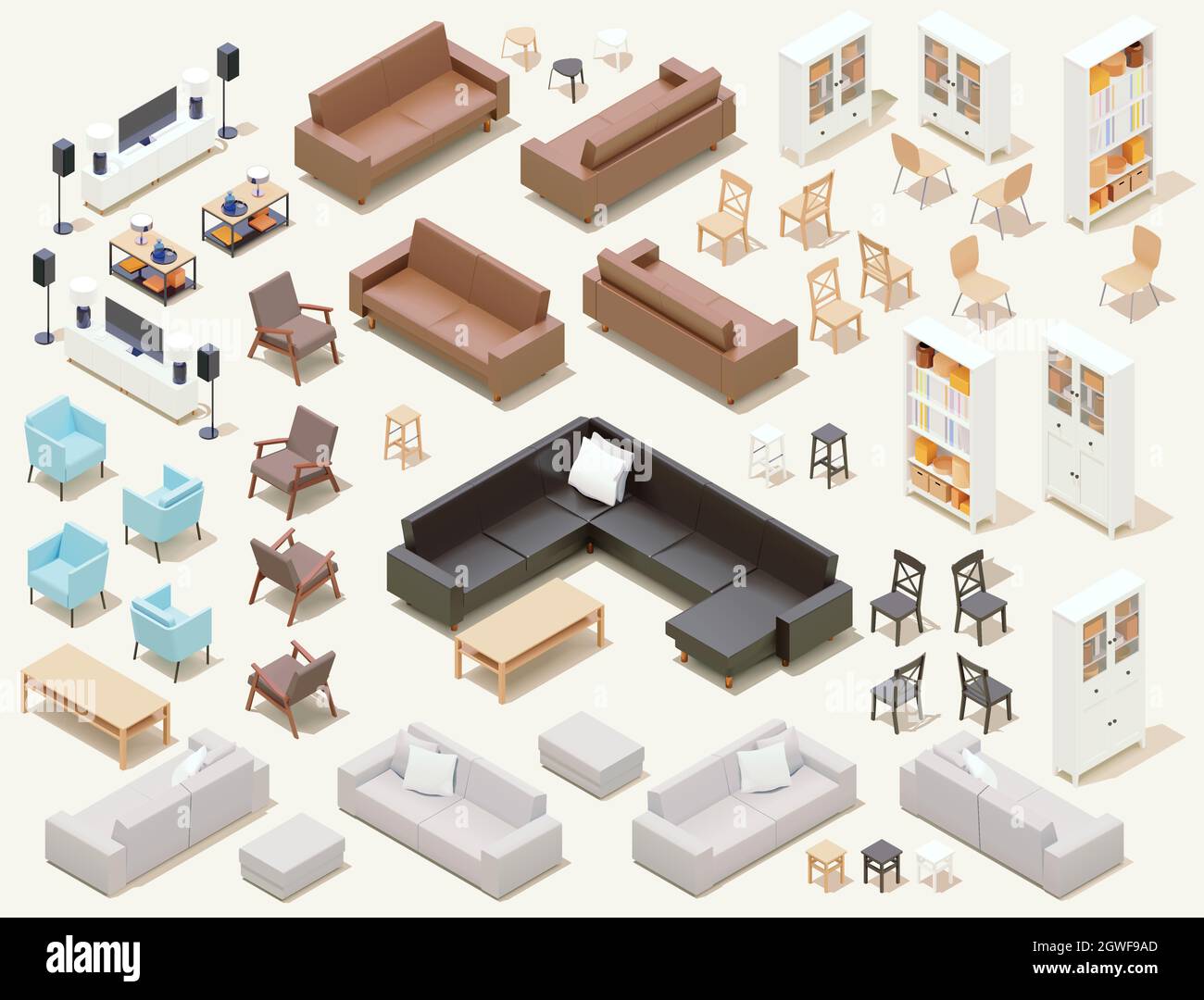 Isometric Furniture