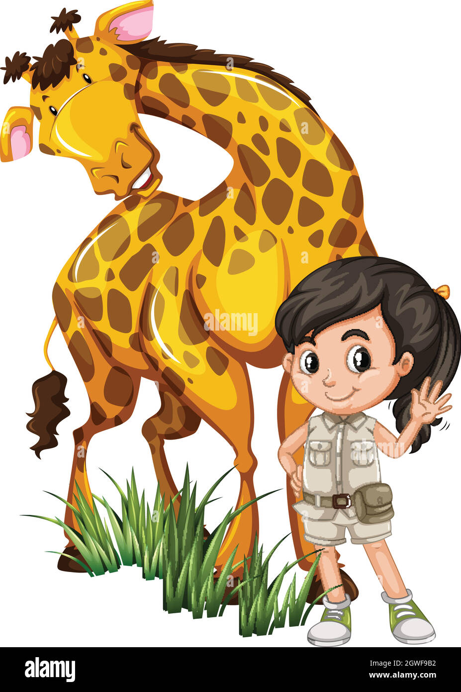 Safari pattern africa travel Cut Out Stock Images & Pictures - Alamy