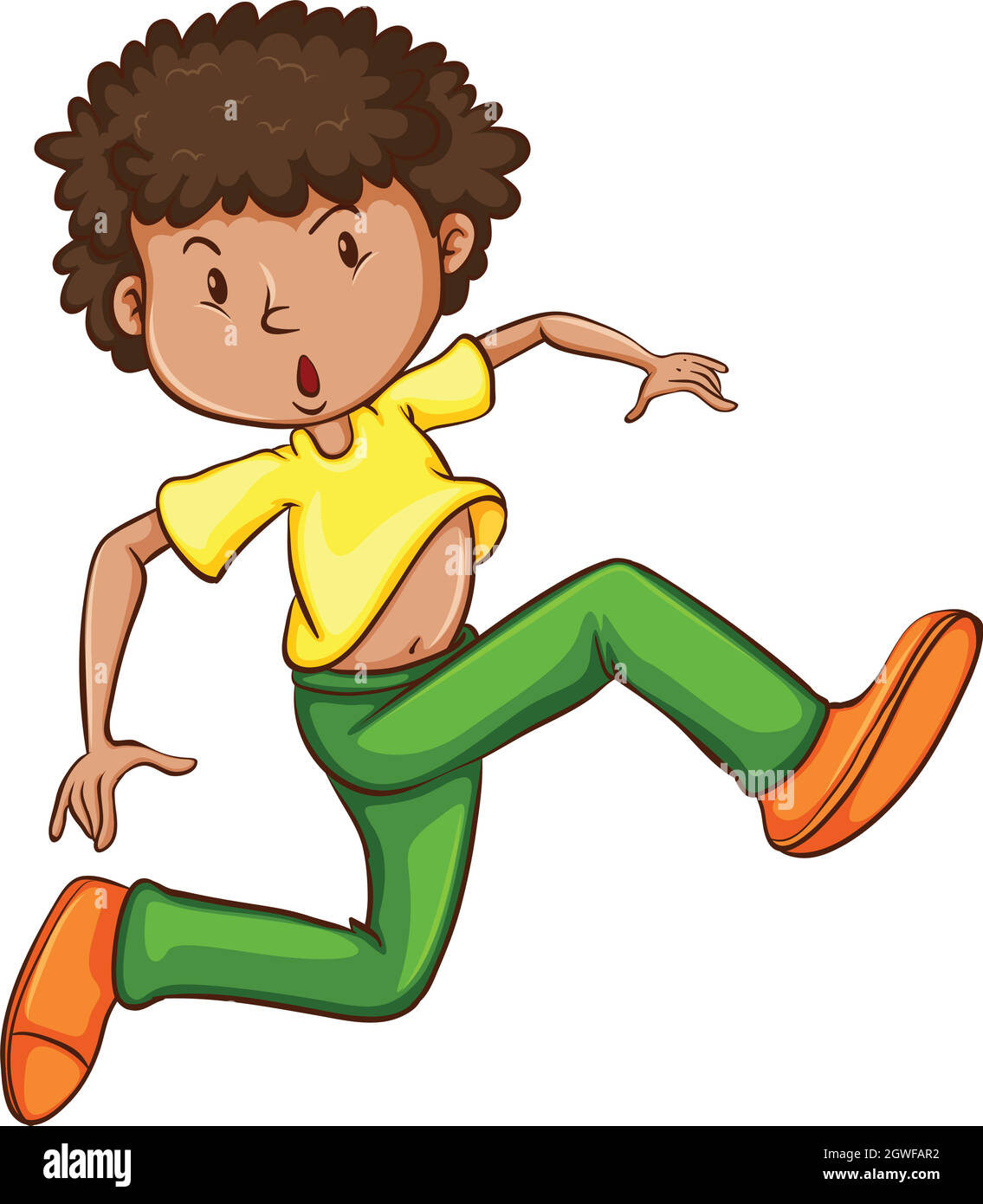 A simple drawing of a young man dancing Stock Vector Image & Art - Alamy