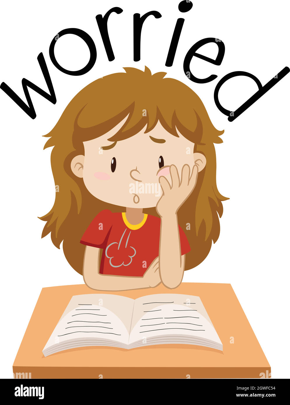 Distraught student Stock Vector Images - Alamy