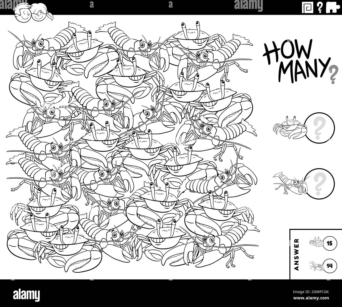 counting cartoon birds educational game coloring book page Stock Vector ...