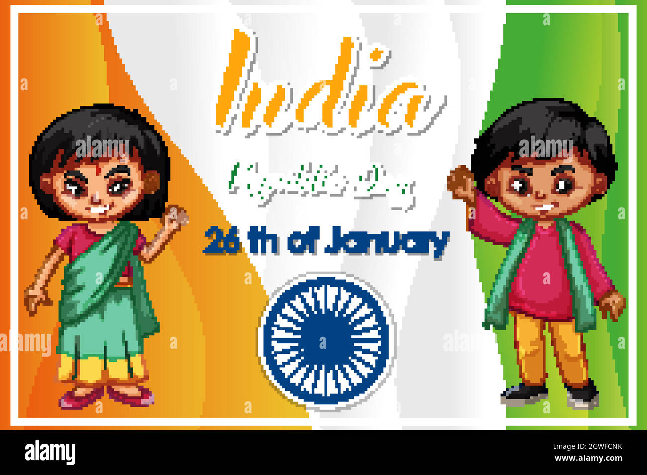 Public holiday poster design with happy kids Stock Vector Image & Art ...