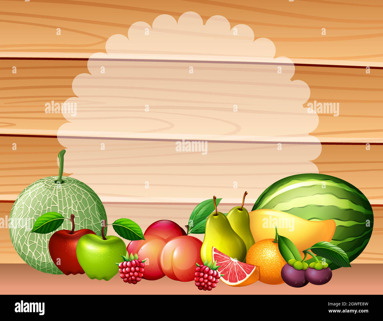 Melon pears Stock Vector Images - Alamy