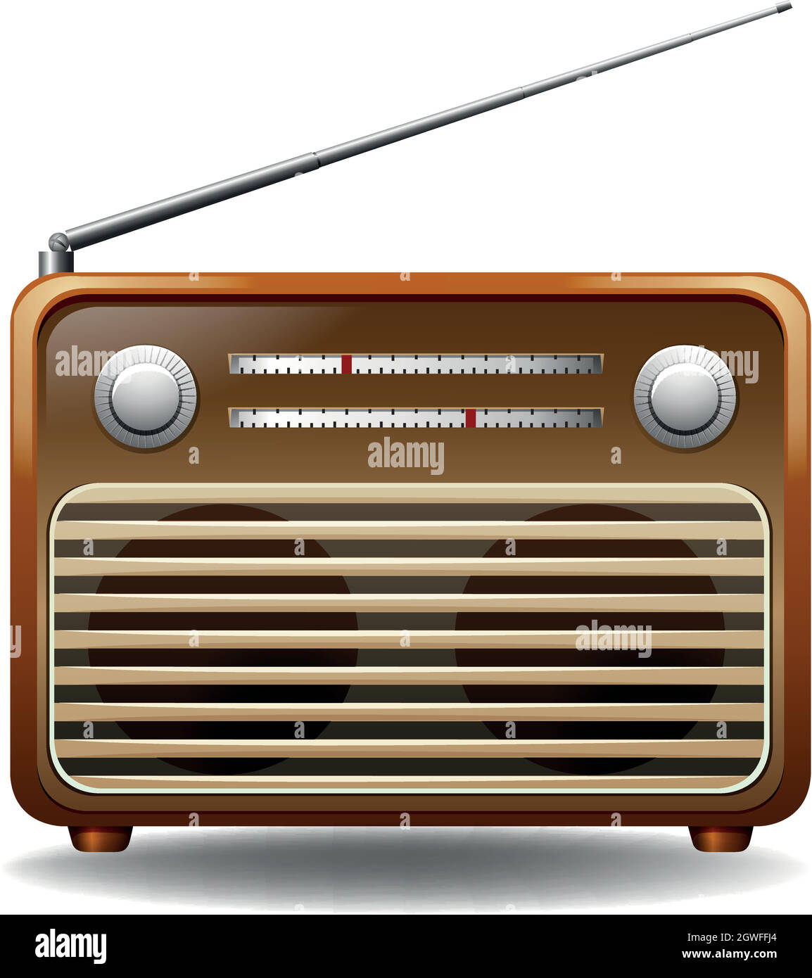 Cartoon radio drawing hi-res stock photography and images - Alamy