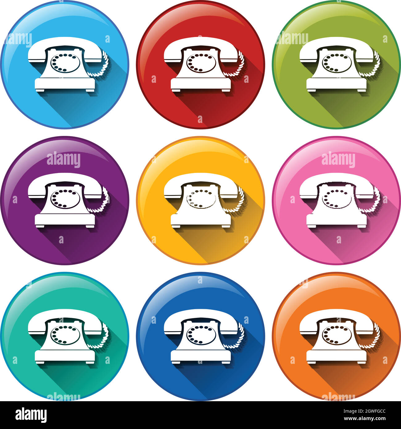 Telephone white Stock Vector Images - Alamy