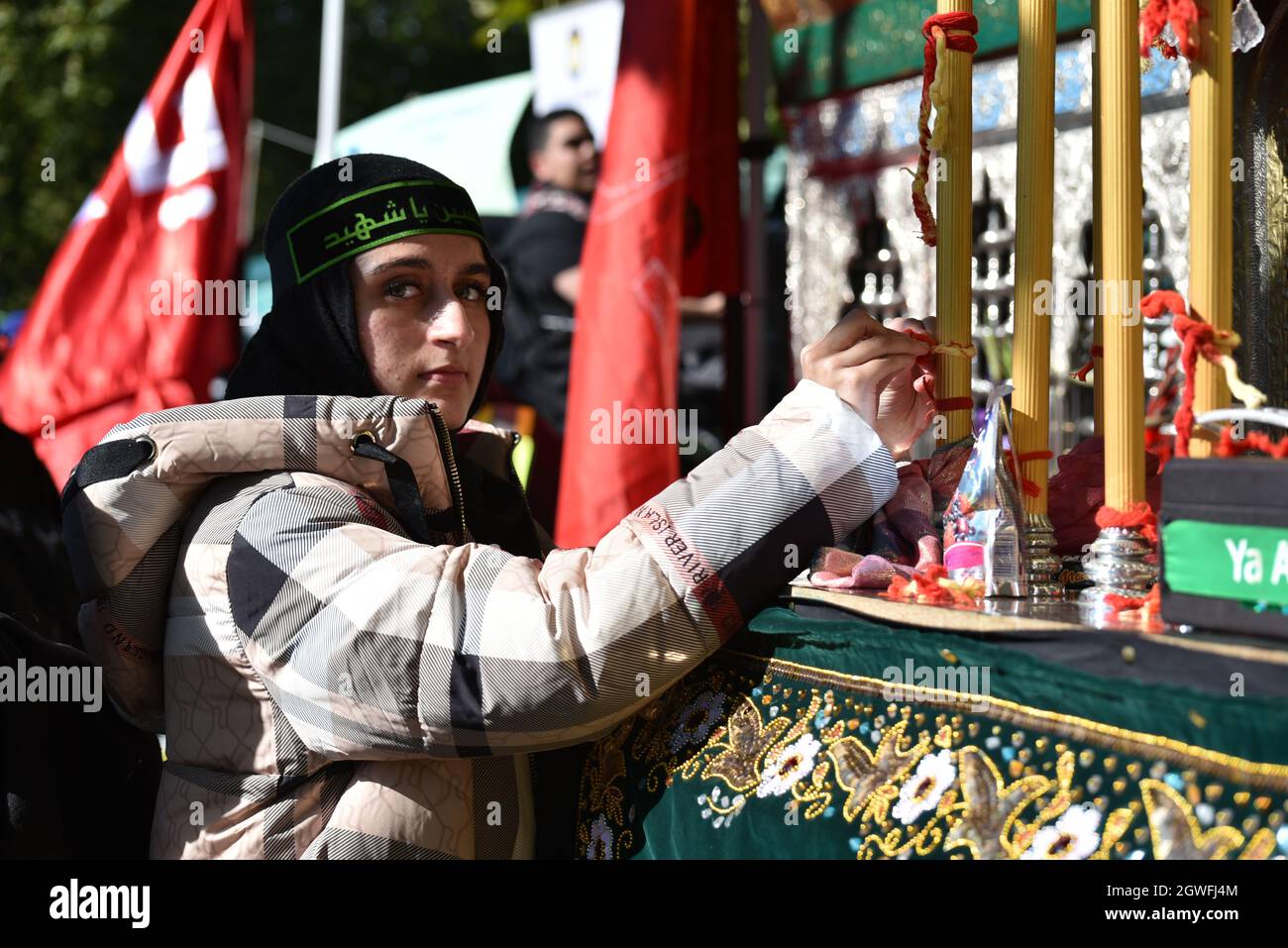London, UK. 3 October 2021. Hundreds of Muslims march on London for the ...