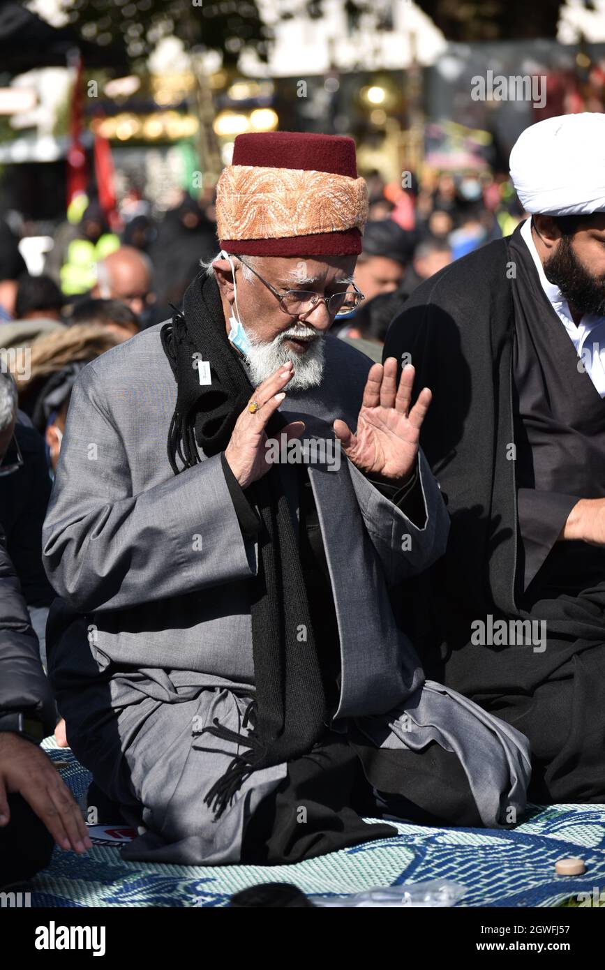 London, UK. 3 October 2021. Hundreds of Muslims march on London for the ...