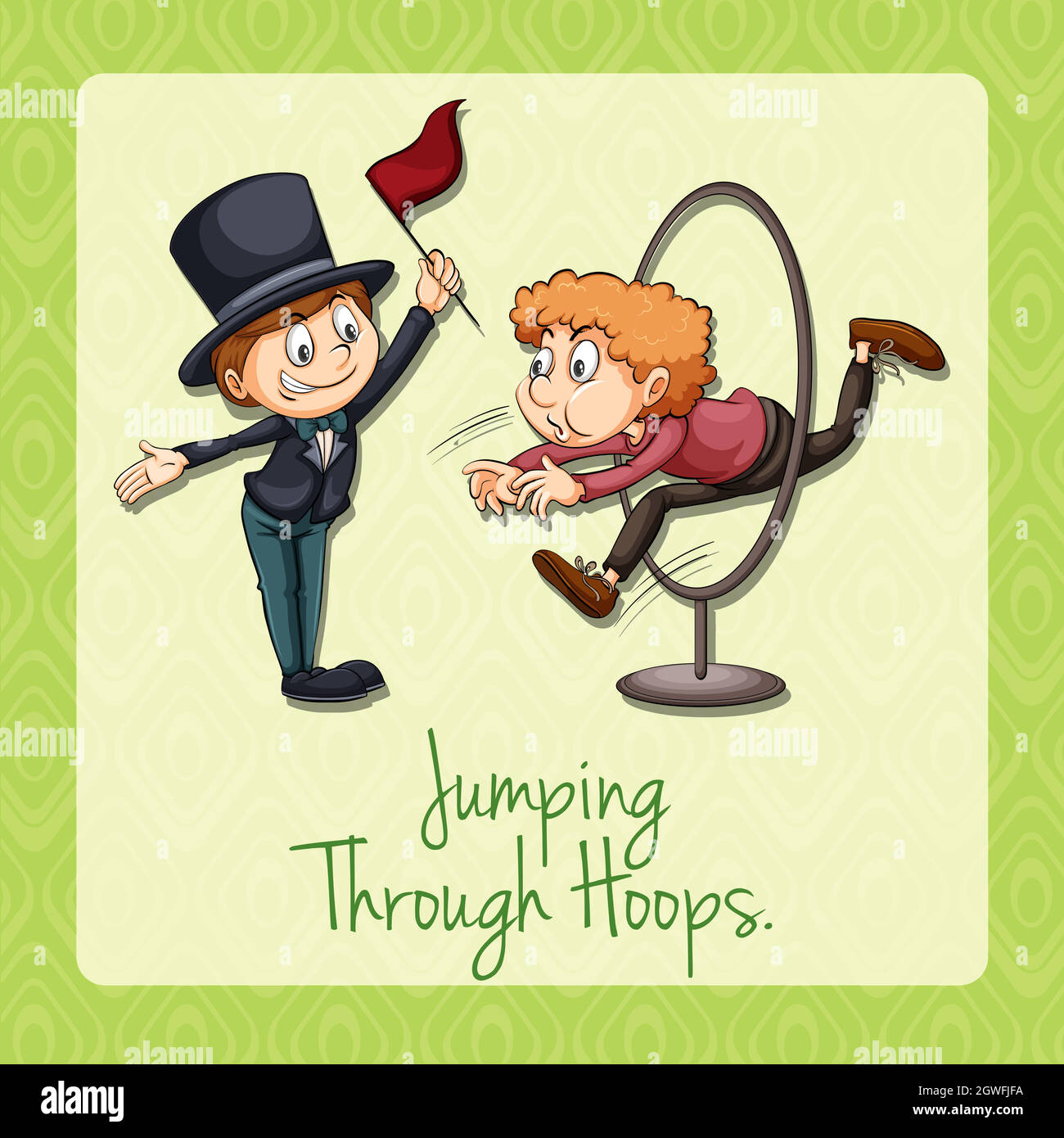 Jumping hoops Stock Vector Images - Alamy