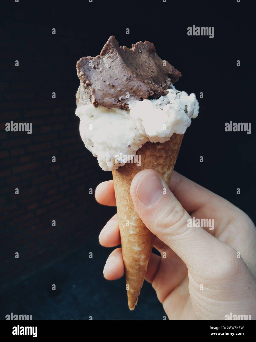 Baby ice cream black hi-res stock photography and images - Alamy
