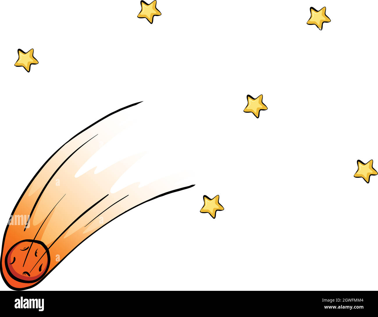 Sky comet Stock Vector Images - Alamy