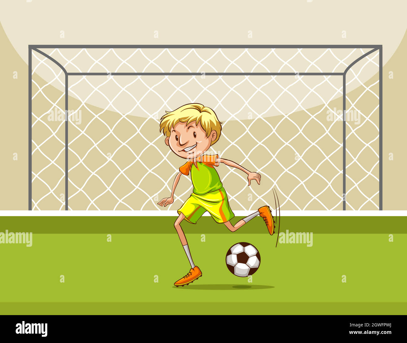 Soccer net clipart Stock Vector Images - Alamy
