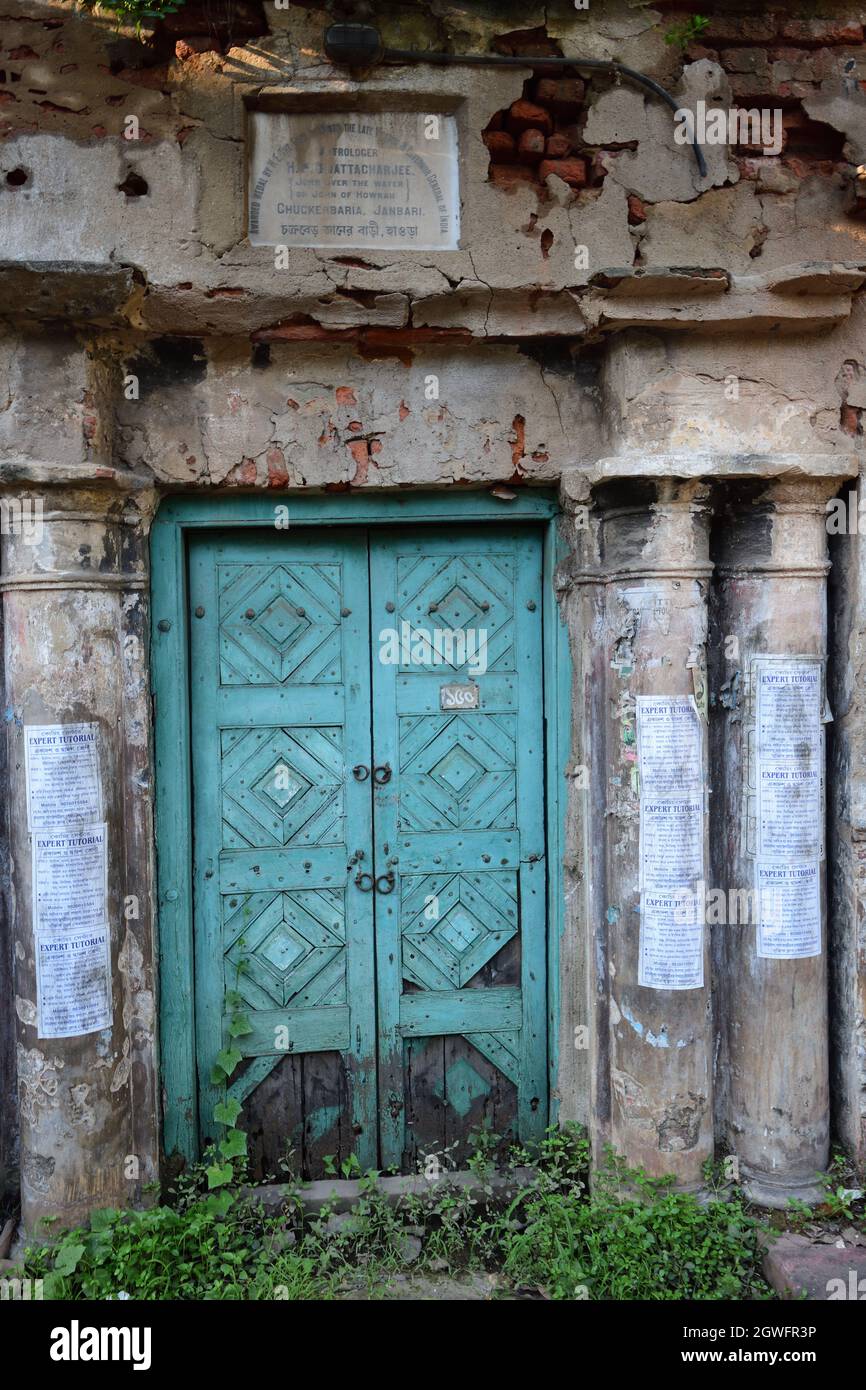 Main gate with plaque of the Chuckerbaria Janbari. 84 Mahendra ...