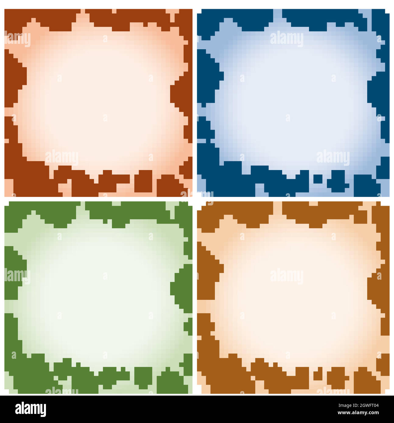 Background template with cow patterns frame Stock Vector Image & Art ...