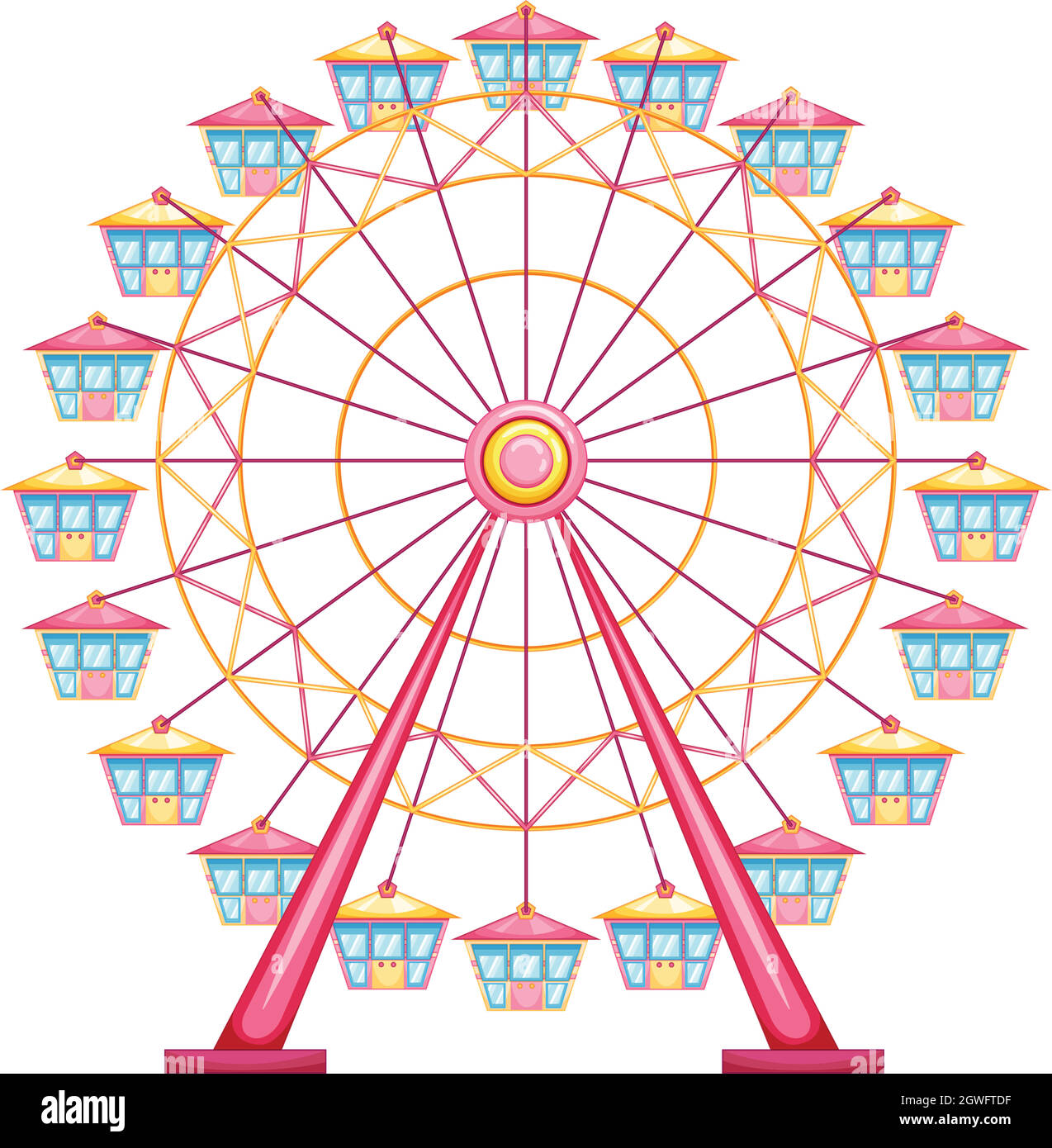 Ferris wheel cars on Stock Vector Images - Alamy