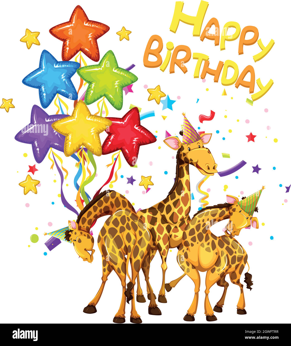 Happy Birthday Giraffe Gif