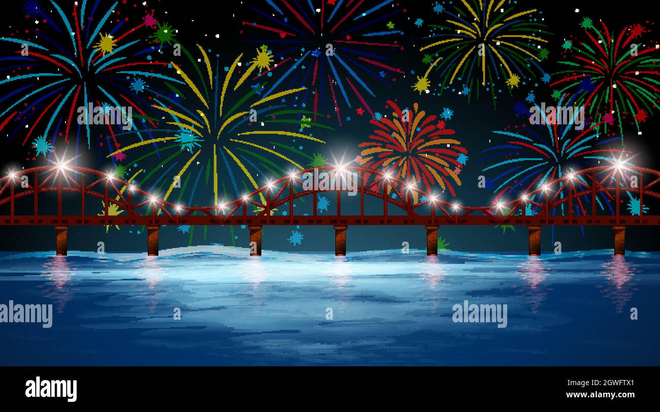 Black river natural scenery Stock Vector Images - Alamy